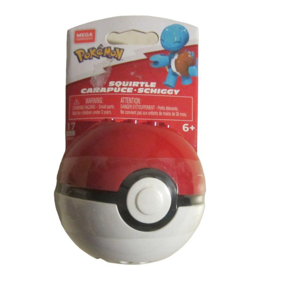 Pokemon | Toys | Mega Construx Pokemon Squirtle Poke Ball Building Set ...
